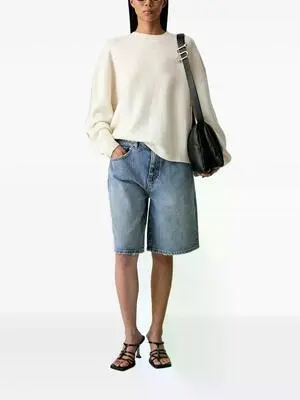 ANINE BING Washed Denim Shorts