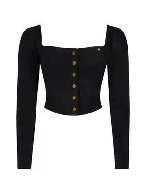 VIVIENNE WESTWOOD Bea Corset Cardigan - Black