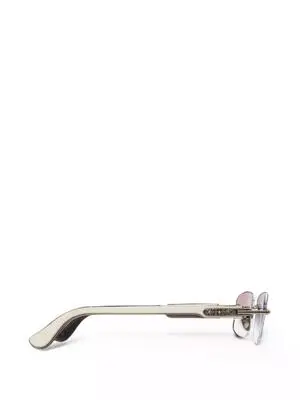Chrome Hearts Deep 2 Rectangle-frame Sunglasses