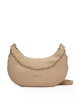 Patrizia Pepe Grained Leather Shoulder Bag - Neutrals