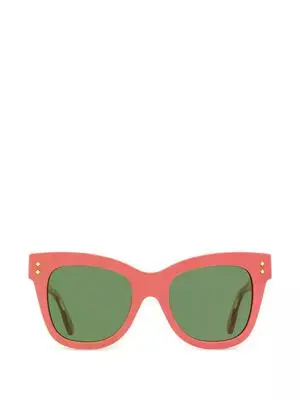 Gucci Cat-eye Frame Sunglasses With Green Lenses