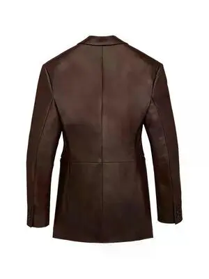 Saint Laurent Peak-lapel Single-breasted Jacket - Brown