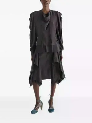LEMAIRE Layered Blouse In Silk And Viscose Cloth