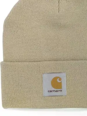 Carhartt Work In Progress Logo-patch Ribbed-knit Beanie Hat