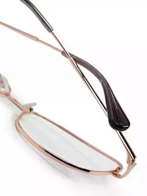 MAX&CO. Logo-engraved Cat-eye Frame Glasses