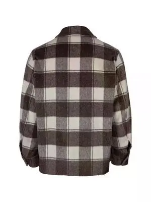 GOLDEN GOOSE Check-pattern Mohair-blend Jacket