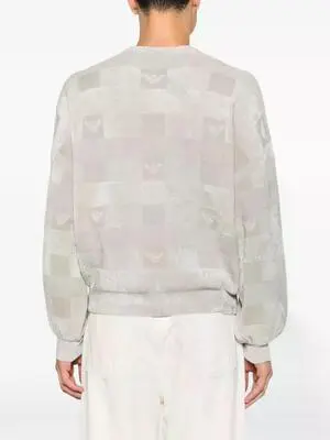 Emporio Armani Logo-patterned Jacquard Sweater