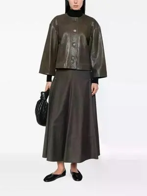 Max Mara Button-up Wide-sleeve Jacket