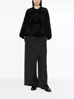 Emporio Armani Logo-patterned Chenille Sweater