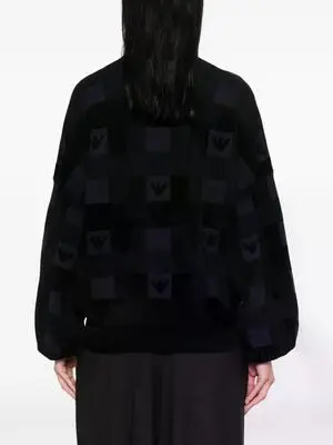 Emporio Armani Logo-patterned Chenille Sweater