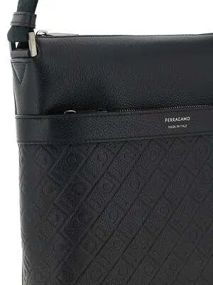 FERRAGAMO Monogram' Messenger Crossbody Bag