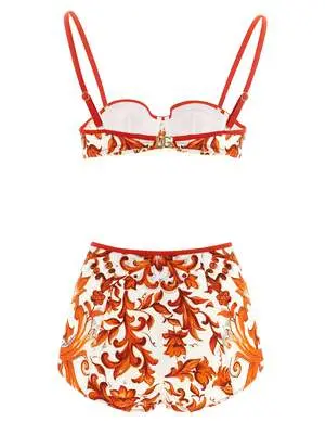 Dolce & Gabbana Maiolica' Bikini - Orange