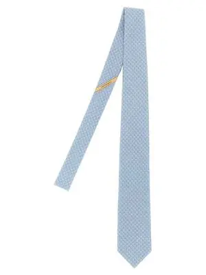 FERRAGAMO Intreccio' Tie - Blue