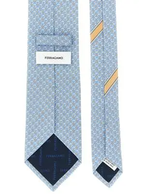 FERRAGAMO Intreccio' Tie - Blue