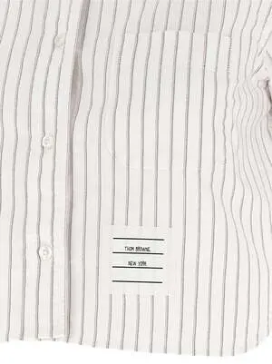Thom Browne 4bar' Cropped Shirt