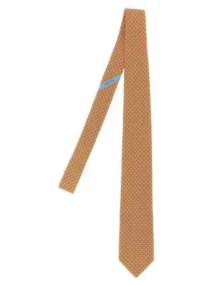 FERRAGAMO Intreccio' Tie - Orange