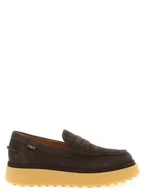 TOD'S Suede Loafers - Brown
