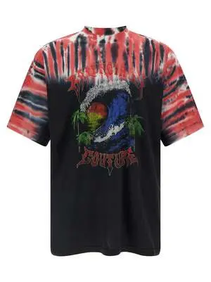 Balenciaga Extreme Tie Dye' T-shirt - Black