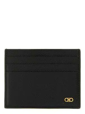 FERRAGAMO Gancini' Card Holder - Black