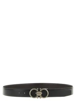 FERRAGAMO Double Gancini' Reversible Belt - Multicolor