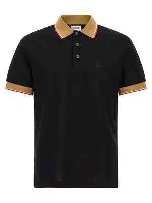 Burberry Evan' Polo Shirt - Black