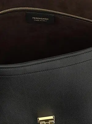 FERRAGAMO Sofia 2026 Shoulder Bag - Black