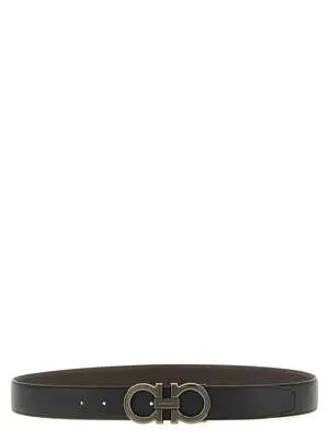 FERRAGAMO Doppio Gancini' Reversible Belt - Multicolor