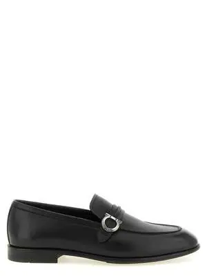 FERRAGAMO Terence Loafers In Smooth Calf Leather - Black