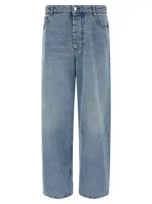 AMI Paris Wide Leg Jeans - Blue