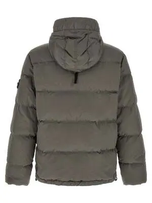 Stone Island Crumpled Effect Down Jacket