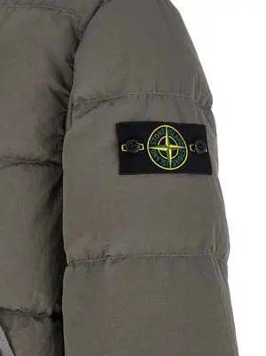 Stone Island Crumpled Effect Down Jacket
