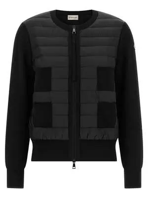 Moncler Padded Cardigan - Black