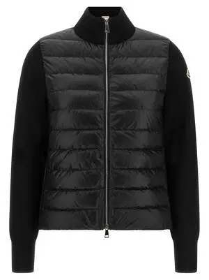 Moncler Padded Cardigan - Black