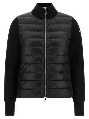 Moncler Padded Cardigan - Black