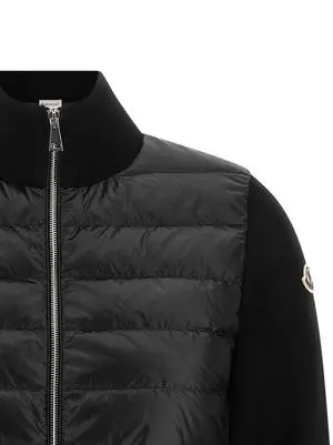 Moncler Padded Cardigan - Black