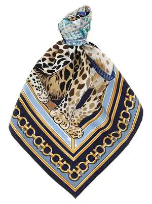 FERRAGAMO Felindra' Scarf - Blue