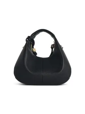 GANNI Eco Leather Mini Hobo Bag - Black