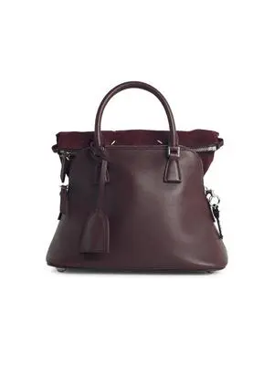 MAISON MARGIELA Burgundy Leather 5ac Soft Mini Bag - Multicolor