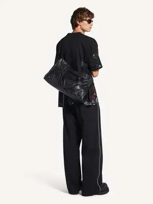 Balenciaga Le City Bag Large In Arena Lambskin - Black
