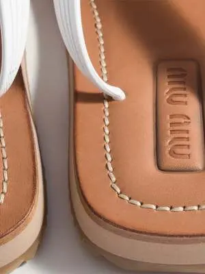 Miu Miu Slightly Padded Thong Sandals