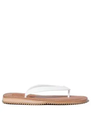 Women's White Thong Sandals