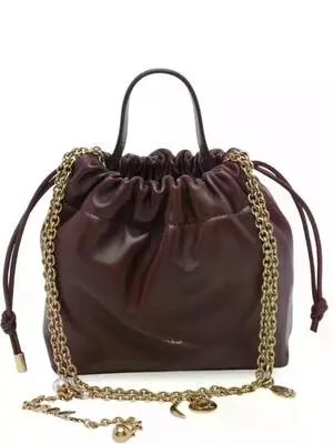 Chloé Mini Icons Drawstring Tote Bag - Red