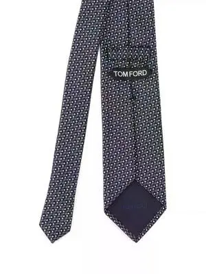 TOM FORD Geometric-pattern Silk Tie