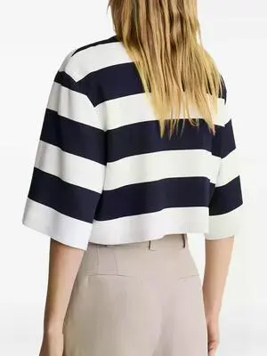 Smythe Striped Cropped T-shirt