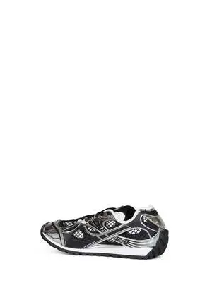 Bottega Veneta Black And Silver Lightweight Technical Fabric And Mesh Orbit Sneakers