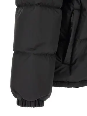 Burberry Snowdon Down Jacket With Check Detail