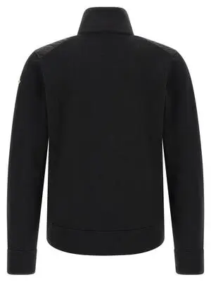 Moncler Quilted Down-filled Cardigan - Black