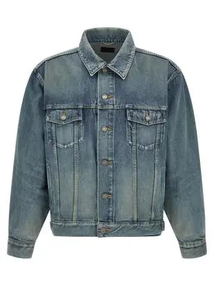 Saint Laurent Trucker Denim Jacket - Blue