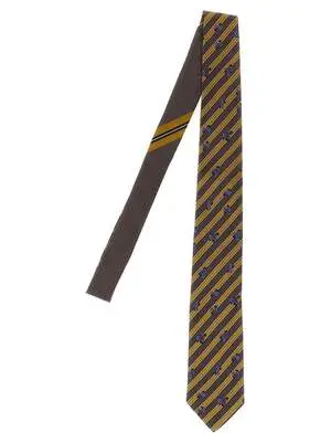 Dries Van Noten 102" Pure Silk Neck Tie - Multicolor