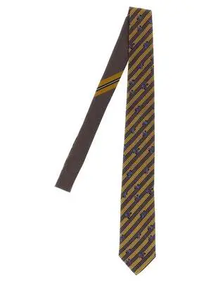 Dries Van Noten 102" Pure Silk Neck Tie - Multicolor